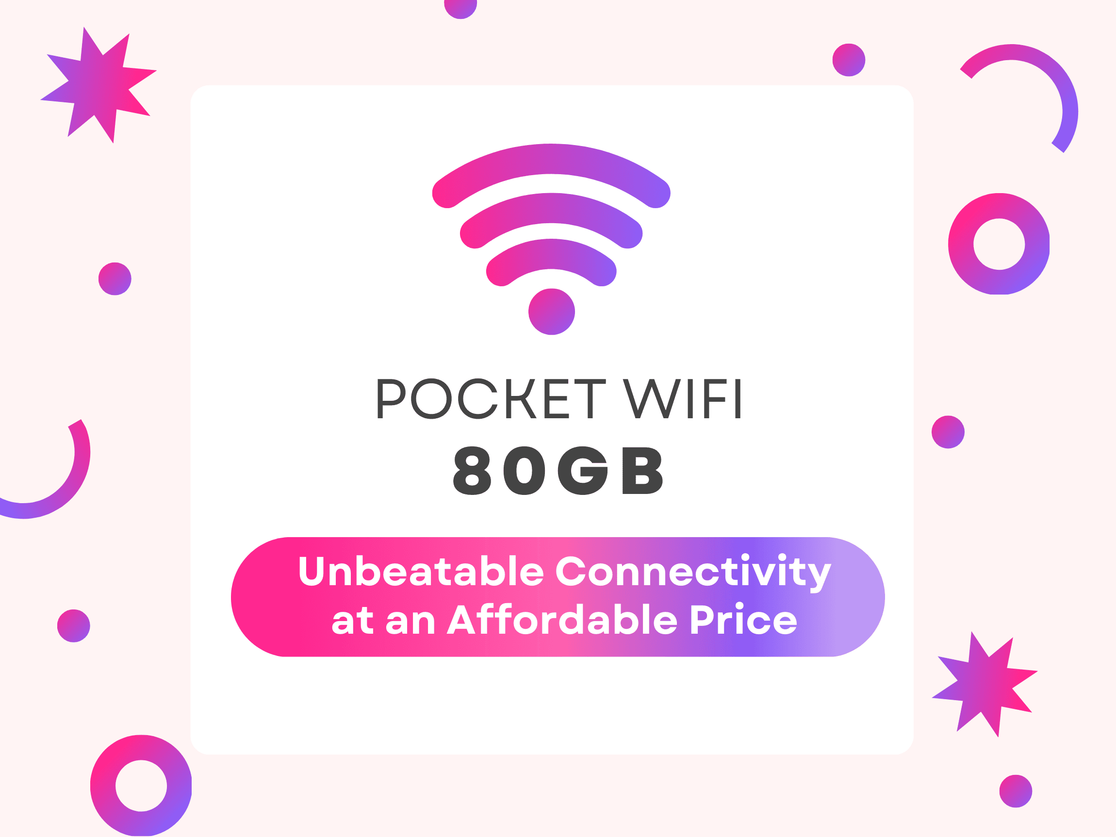 80GB Pocket Wifi