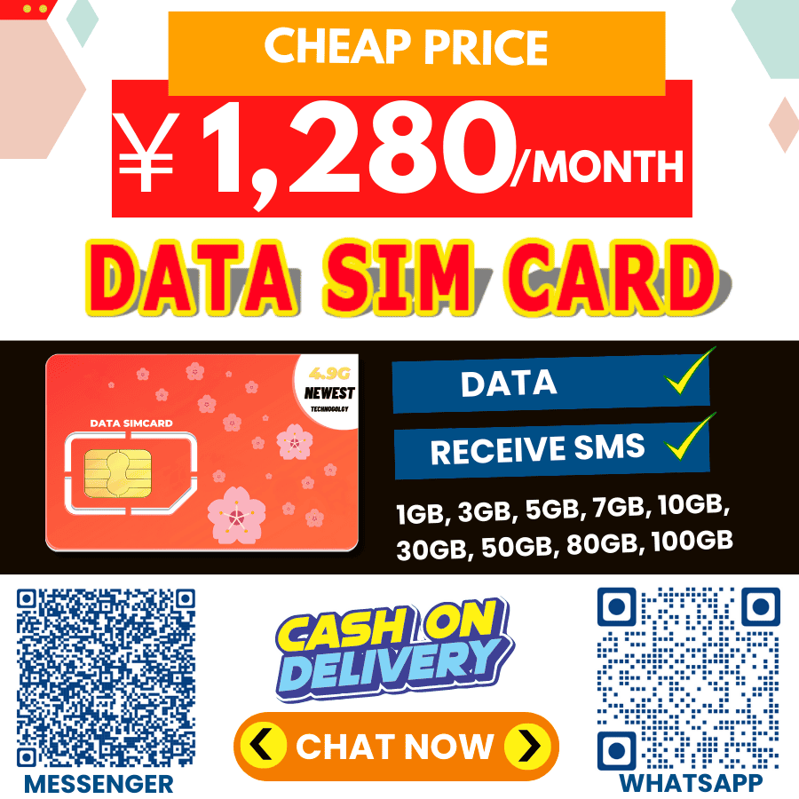 how to register data sim card in japan